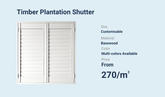 Timber Shutters - Wooden Plantation Shutters