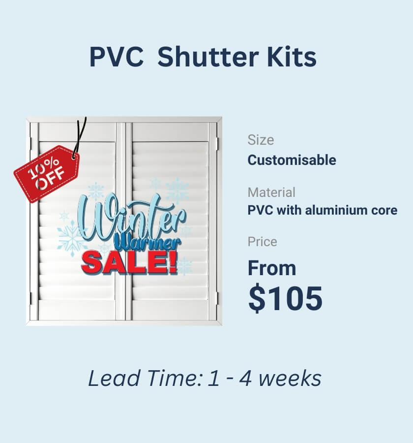 PVC Shutter Kits | Aussieshutterexpress